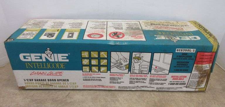 Genie 1/2 HP garage door opener, NOS - Albrecht Auction Service