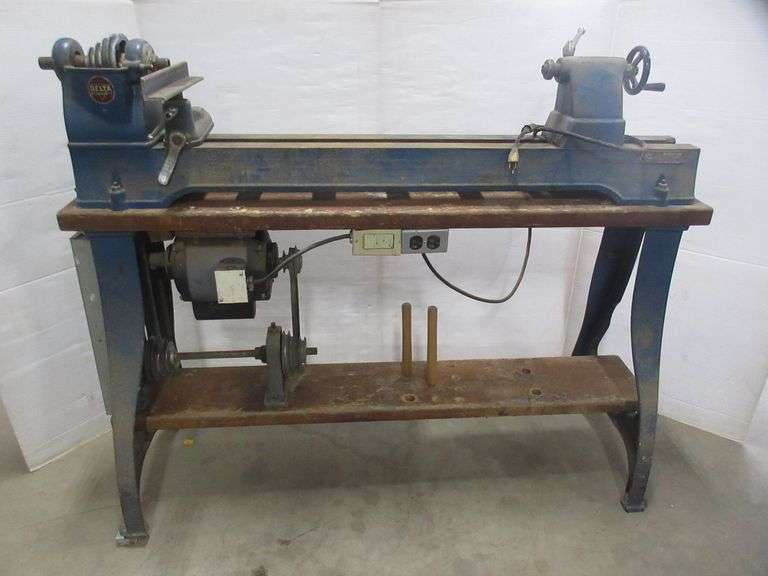 Delta Milwaukee wood lathe, dual voltage, single phase motor, Model No ...
