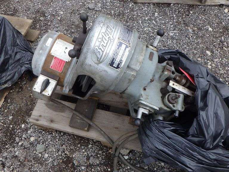 Bridgeport J-Head, R8 spindle, 80 to 2720 RPM, 240/480 3-Phase 1 HP ...