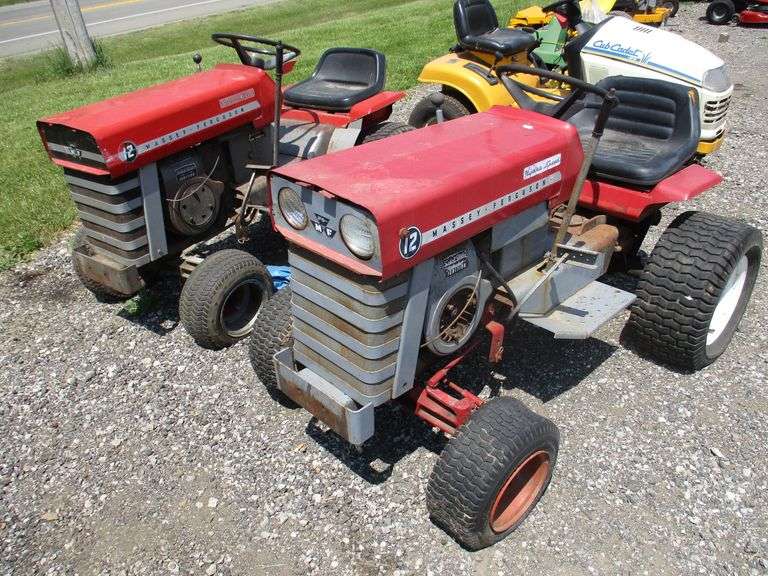 (2) Massey Ferguson 12 Hydra-Speed Garden Tractors, some of the tires ...