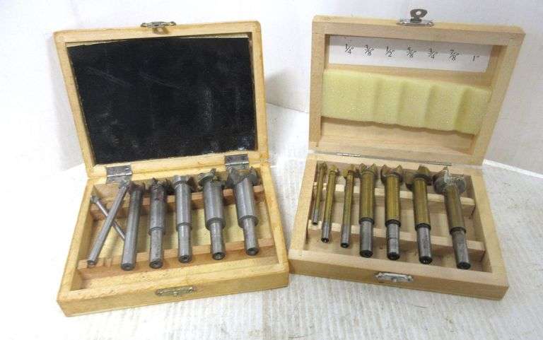 (2) Forstner bit sets, good - Albrecht Auction Service