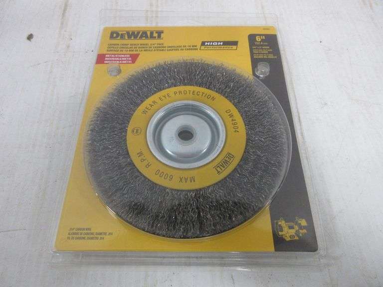 DeWALT 6" wire wheel - Albrecht Auction Service