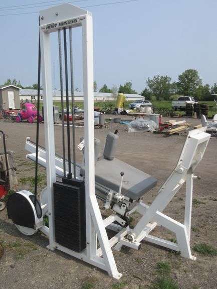 Body masters leg press, 41"W x 93"L x 88"H, works great - Albrecht ...