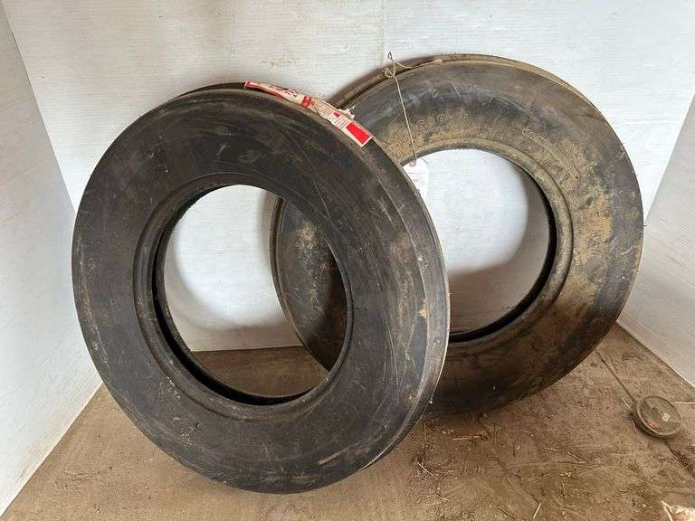 (2)-Tri-Rib Front Tractor Tires, 6.00-16, Never Used - Albrecht Auction ...