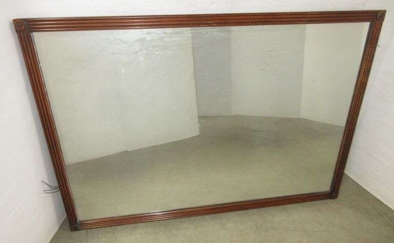 Wall mirror, 44" x 30", great - Albrecht Auction Service