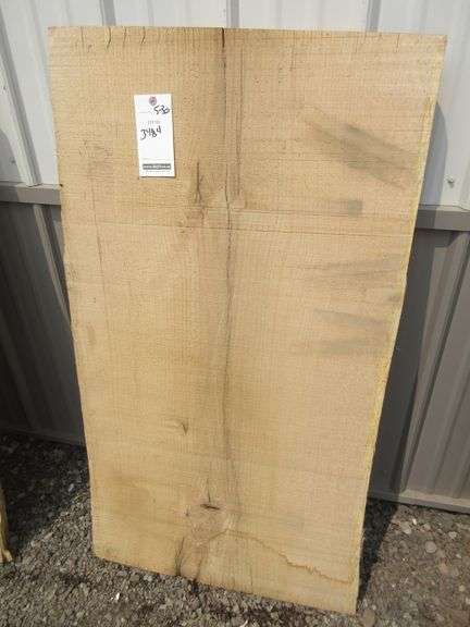 Red oak live edge rough sawn, 25" x 2 1/2"Thick x 47"L, size varies, as ...
