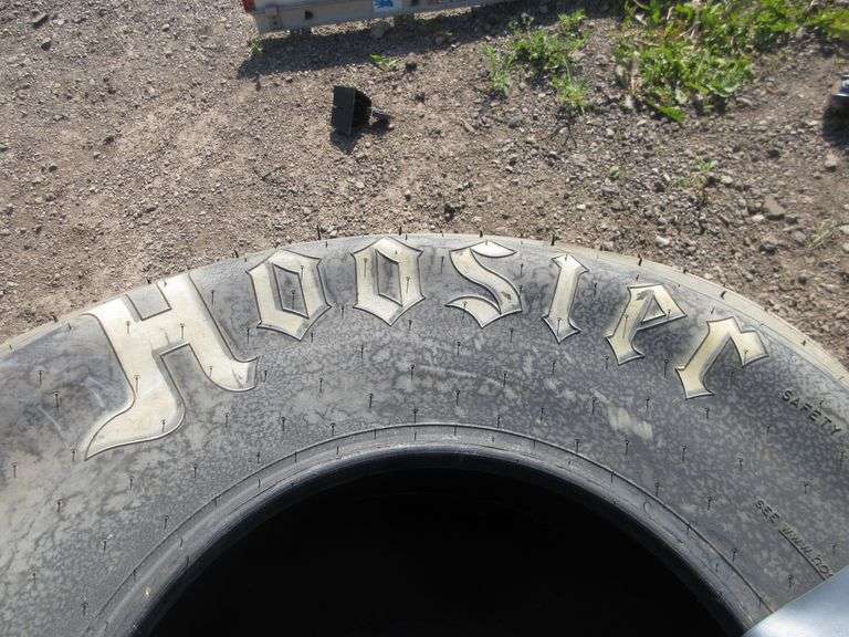 (2) Hoosier dirt racing tires, size 105/16.0-15 and 94/15.0-15 ...