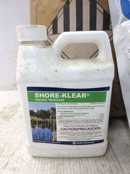 Herbicide, includes: DuPont Karmex, Shore-Klear, and Copper sulfate 50 ...