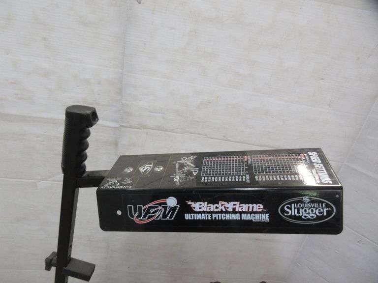 Louisville slugger black flame ultimate pitching machine, spring loaded ...