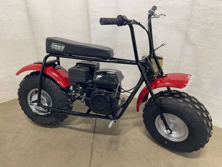2021 Coleman mini bike, has manuals and tool bag, starts first pull ...