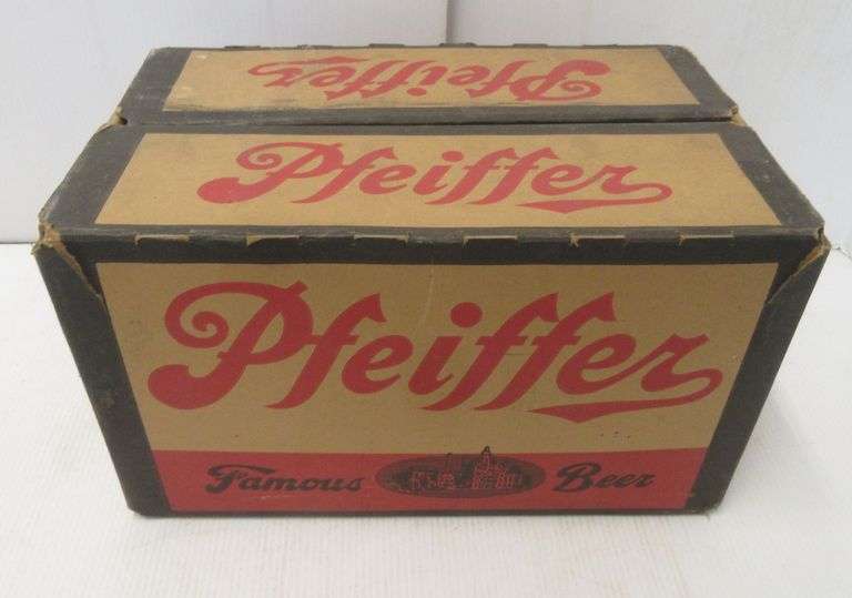 Pfeiffer beer box with insert, 24-pack - Albrecht Auction Service