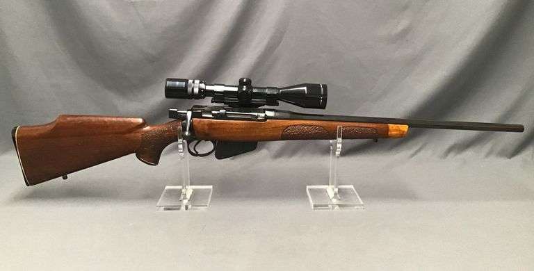 British SMLE Converted into a Hunting Rifle, .303 British, Carved Stock ...