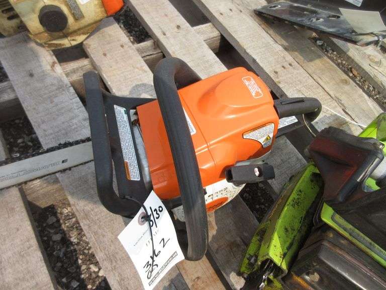 (2) Chainsaws, include: Stihl MS 170+, 15"; Poulan counter vibe 3400, 18", both pull, unknown ...