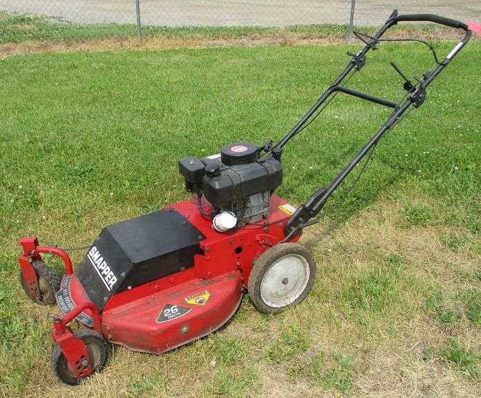 Snapper high wheel commercial lawn mower, 26", 6-speed self propelled ...