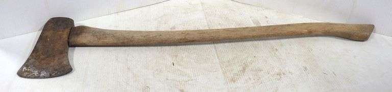 Stanley axe, 34"L, fair - Albrecht Auction Service