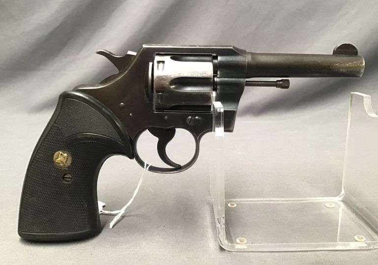 Colt Official Police 6-Shot Revolver, .38 S&W with Pachmayr Grips ...