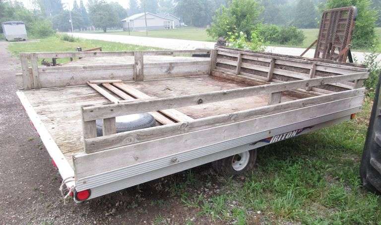 Triton XT snowmobile trailer, 8'W x 10'L, needs new floorboards, one ...