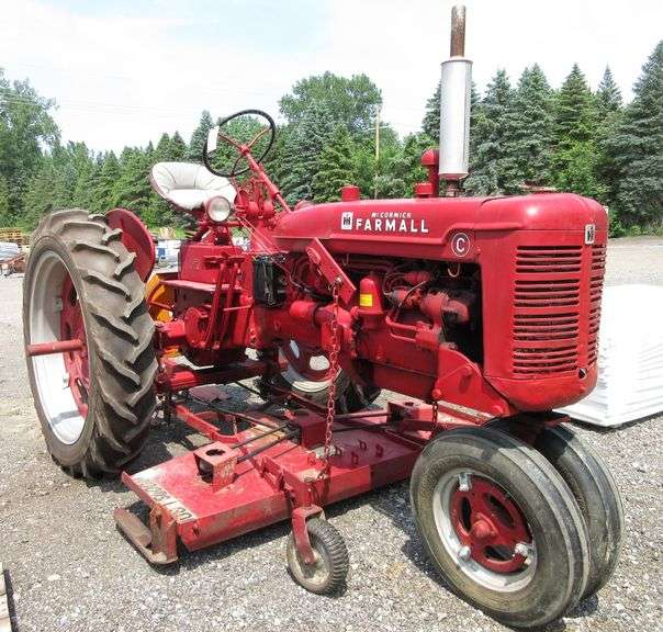 1951 International Harvester Farmall C tractor, includes a Woods L306 ...