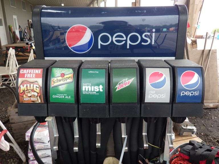 Pepsi fountain pop machine, needs cleaning - Albrecht Auction Service