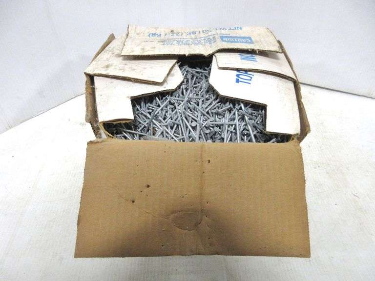 50 lb. Box of galvanized nails - Albrecht Auction Service