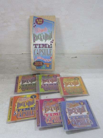 Rock N Roll time capsule 6-CD set, new - Albrecht Auction Service