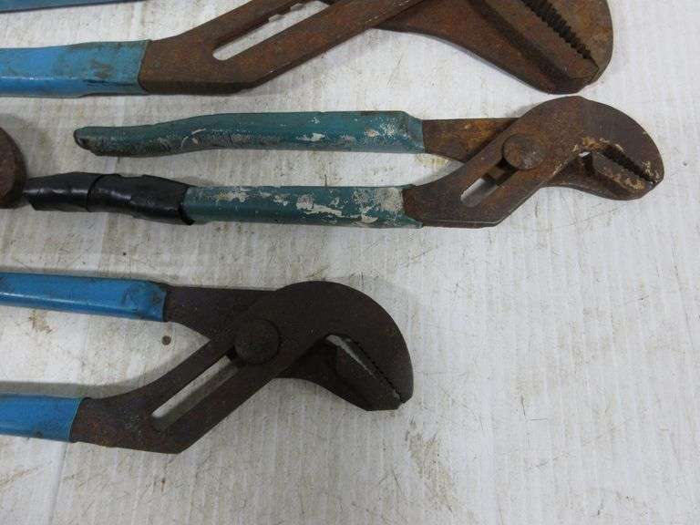 (2) 16" Channel Lock Pliers; (2) 9 1/2" Channel Lock Pliers; (2) 10 ...