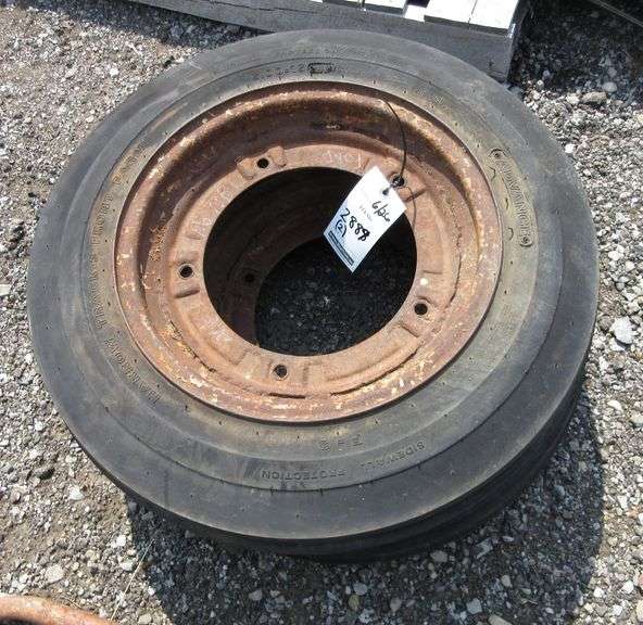 (2) Front tractor tires and rims for Ford 2N-8N, 5.00-15 - Albrecht ...