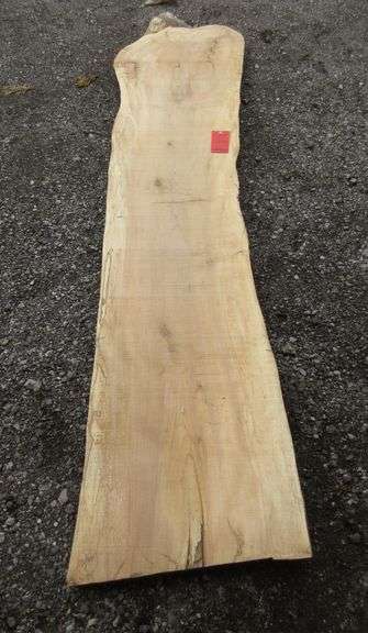 Red maple, live edge rough sawn, 21"-23"W x 2 1/2"Thick x 103"L, size ...