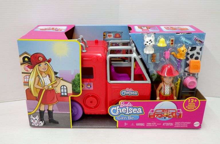 Barbie Chelsea "Can Be" doll and toy fire truck playset with blonde ...