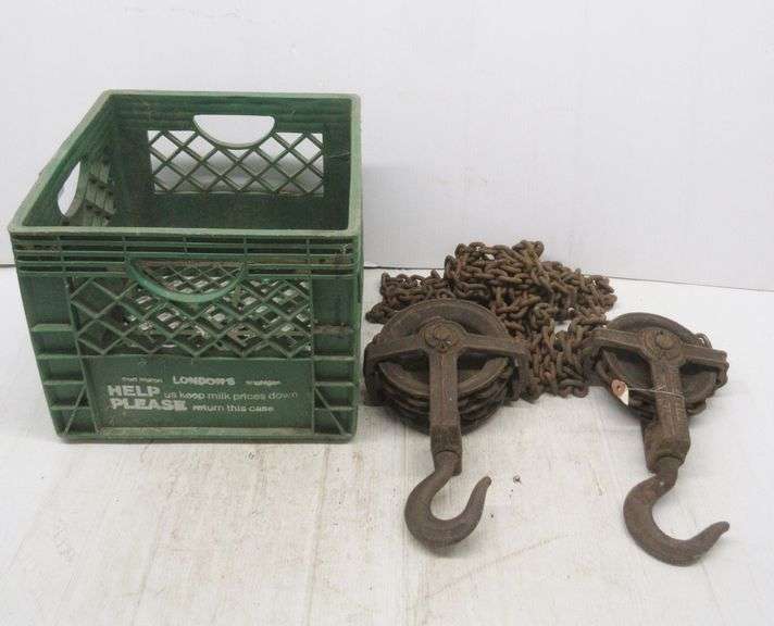 (2) Parts of chain fall - Albrecht Auction Service