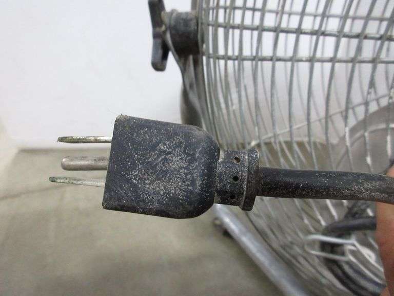 (2) Electric fans, include: 1- Box fan, 1- Powermax fan, both have wear ...