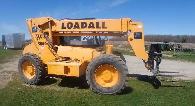 JCB 506C Telehandler, (4109 Hours), Comes with Forks, Work Baskets, and ...