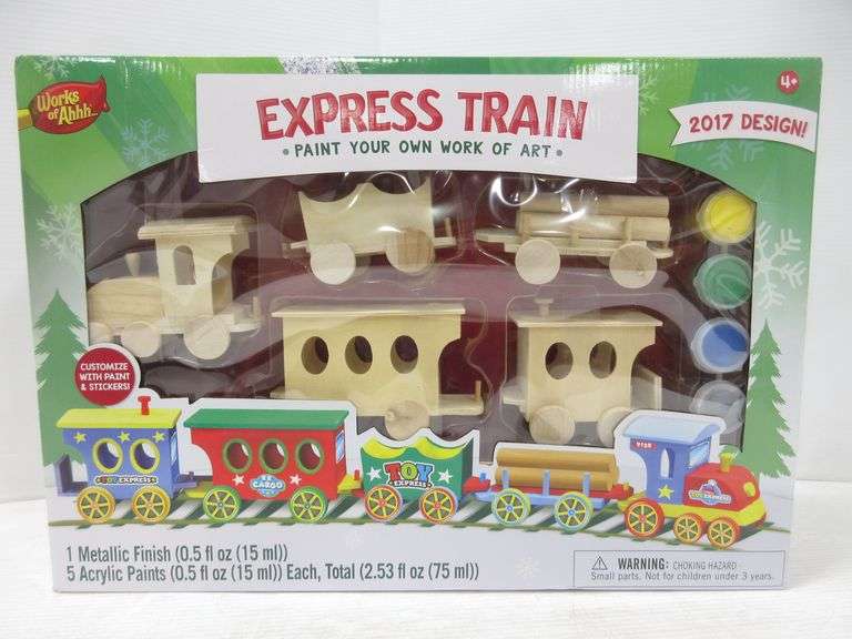 Express wood train kit, paint your own work of art, NIB - Albrecht ...