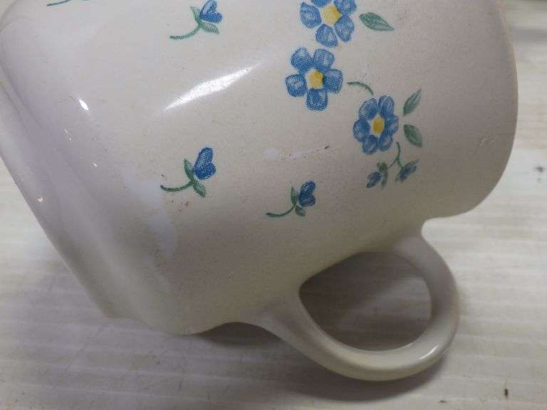 (41) Corelle by Corning, Forget-Me-Not Pieces, includes: 8- Coffee cups ...