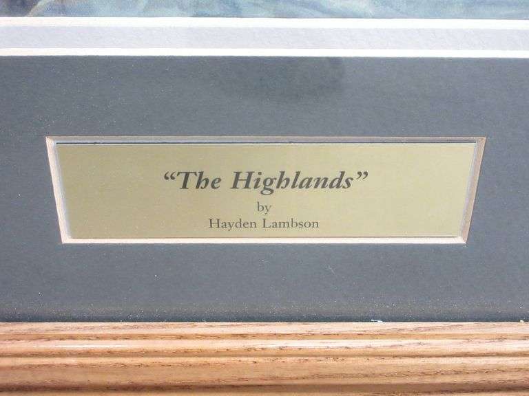 The Highlands mallard print by Hayden Lambson, signed and numbered 1362 ...