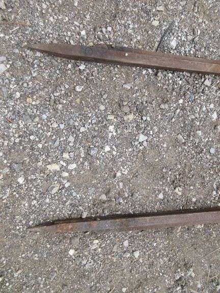 Antique hay harpoon and lift, moves well, used to transport hay via ...