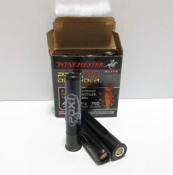 (10) Winchester PDX1 .410-gauge Defender shells, 3-plated defense disc ...