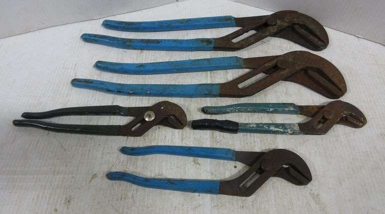 (2) 16" Channel Lock Pliers; (2) 9 1/2" Channel Lock Pliers; (2) 10 ...