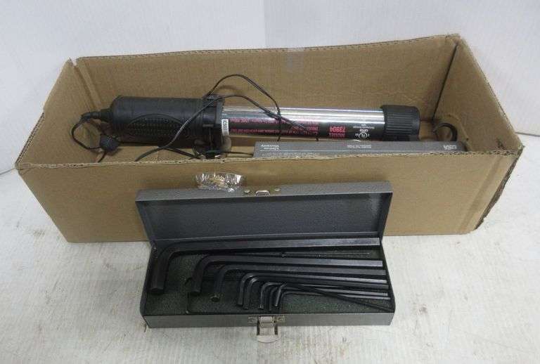 Allen wrench sets in steel boxes, both in inch and metric, Allen brand ...