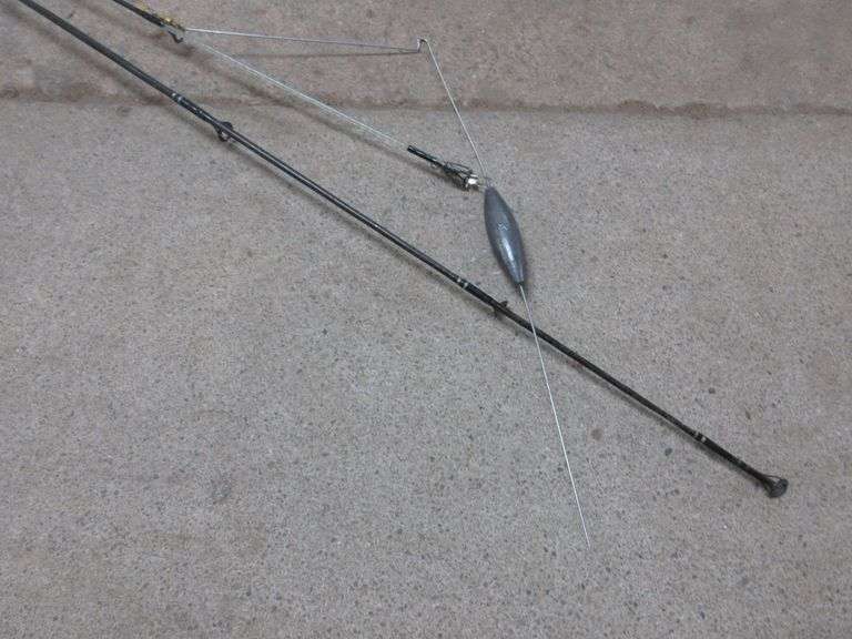 (2) Spinning rods and reels: One- Shakespeare 6'6" Ugly stik rod with ...