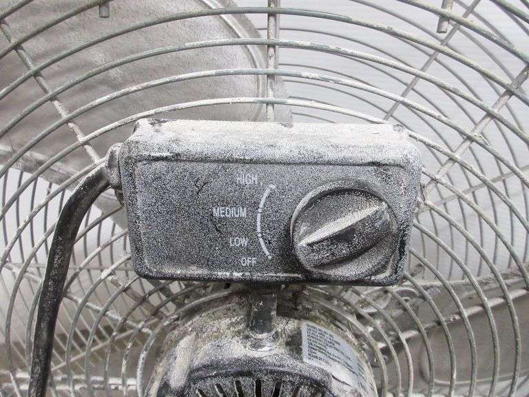 (2) Electric fans, include: 1- Box fan, 1- Powermax fan, both have wear ...