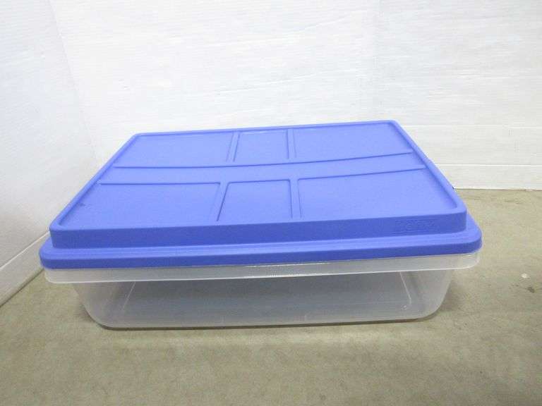 Hefty Hi-Rise 40-Quart storage container, 24" x 16" x 7 1/2"; HDX 12 ...