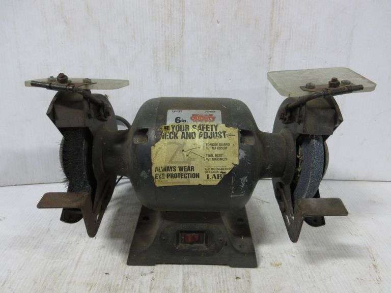 Collins Tool 6" bench grinder with wire wheel, good, used - Albrecht ...