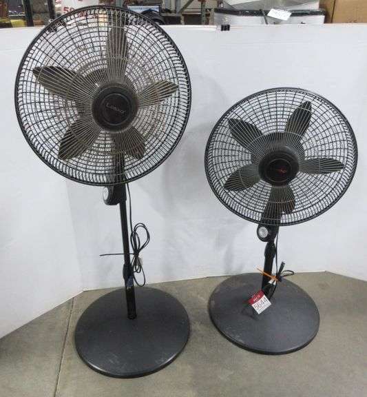 (2) Large Lacso oscillating fans, both work great, adjustable ...