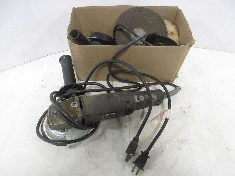 Skil 4 1/2" grinder; Craftsman 4 1/2" angle grinder with (3 ...