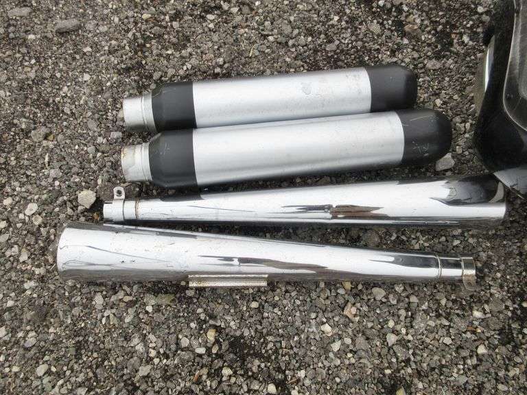 Motorcycle windjammer II fairing, (2) sets of motorcycle mufflers, all ...