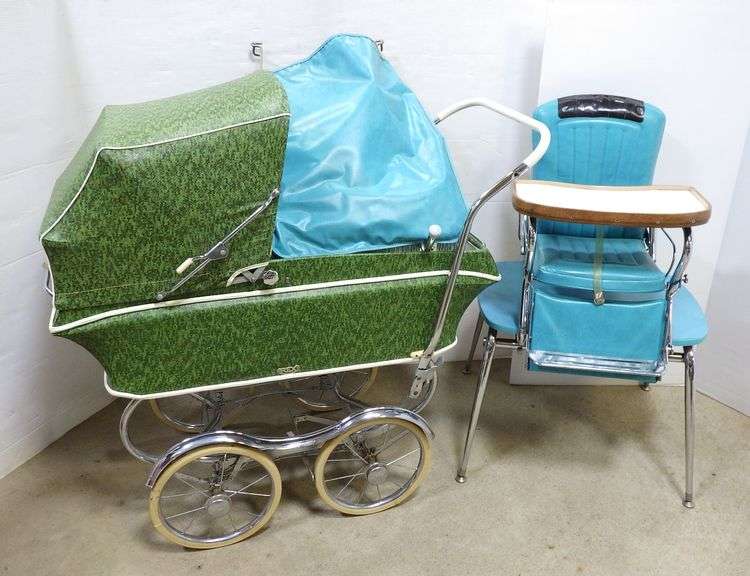 Older Rex-Stroll-O-Chair with attachments and manual, converts into car ...