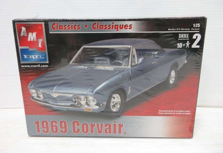 2005 AMT 1969 Corvair model kit, 1/25 scale, NIB, factory sealed ...