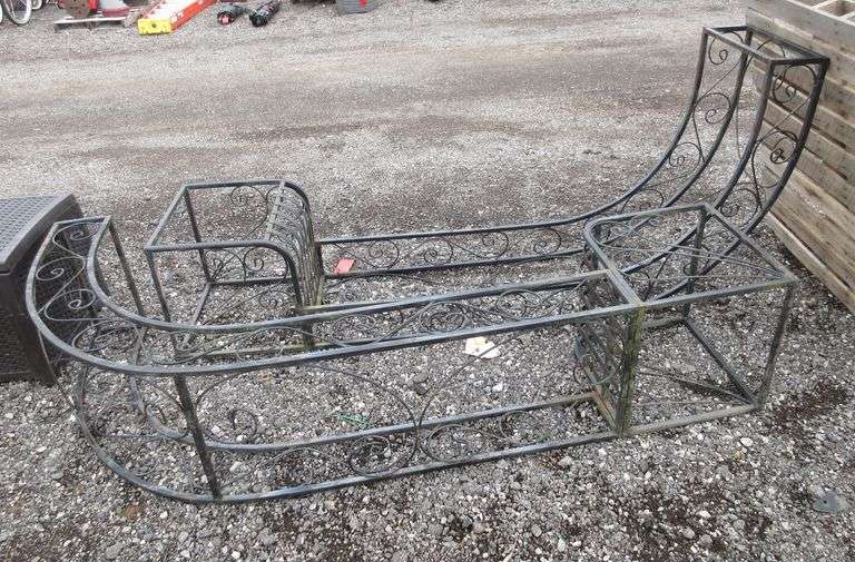 Two-piece metal arbor, 82"W x 93"H, sturdy, as weather wear - Albrecht ...