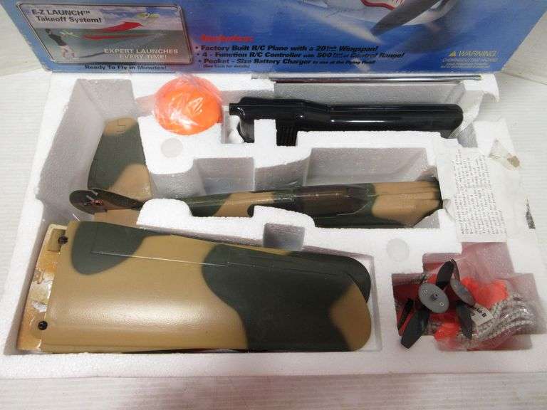 Estes Sky Ranger RC electric airplane, 20" wing span, never used, box ...